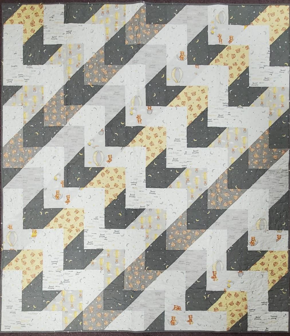 Baby Bear Dreams Kit, Designed By: Lisa Swenson Ruble, Measuring 63" x ...