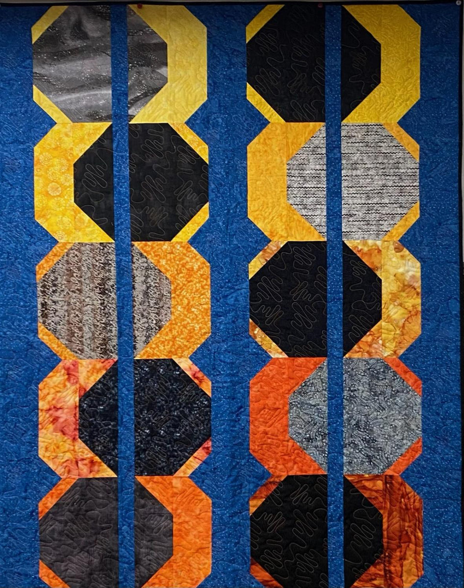 Eclipses Quilt Kit finished size 59" x 75" pattern from Villa Rosa Des ...