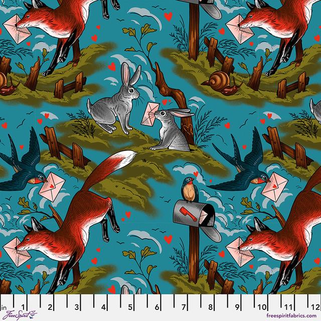 Free Spirit Fabrics Love Letters Mail Toile Multi PWRH139.MULTI ...