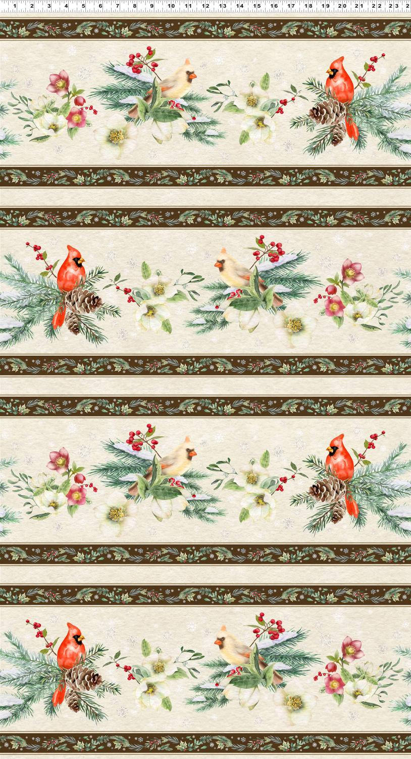 * Pre-Order* Quilt Minnesota Pictoral Stripe Light Khaki Y4883-11 ...