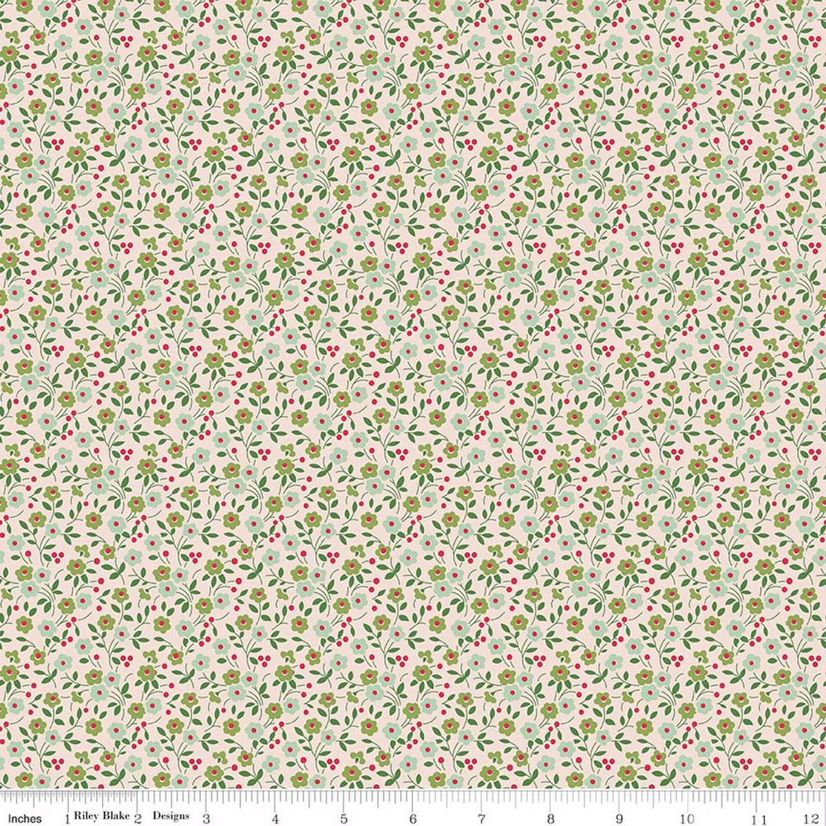Riley Blake Designs Farmer's Daughter Floral Sage C17171 – Affinity For ...