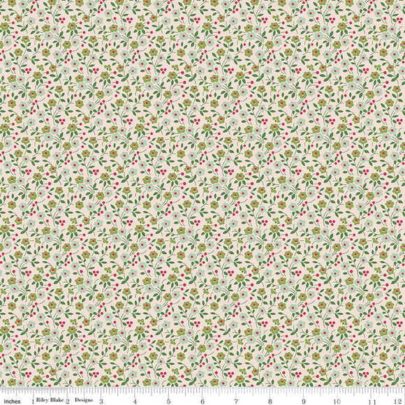 Riley Blake Designs Farmer's Daughter Floral Sage C17171 – Affinity For ...