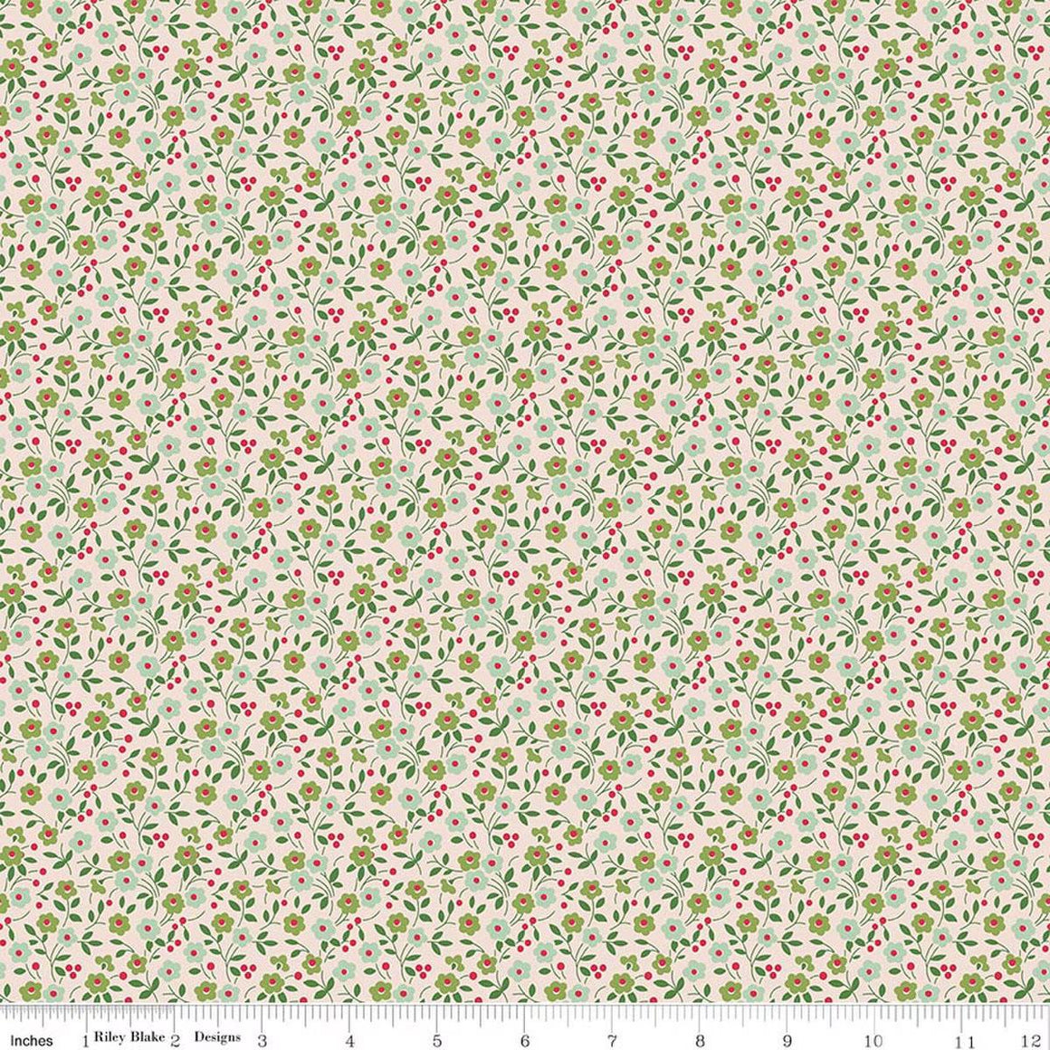 Riley Blake Designs Farmer's Daughter Floral Sage C17171 – Affinity For ...