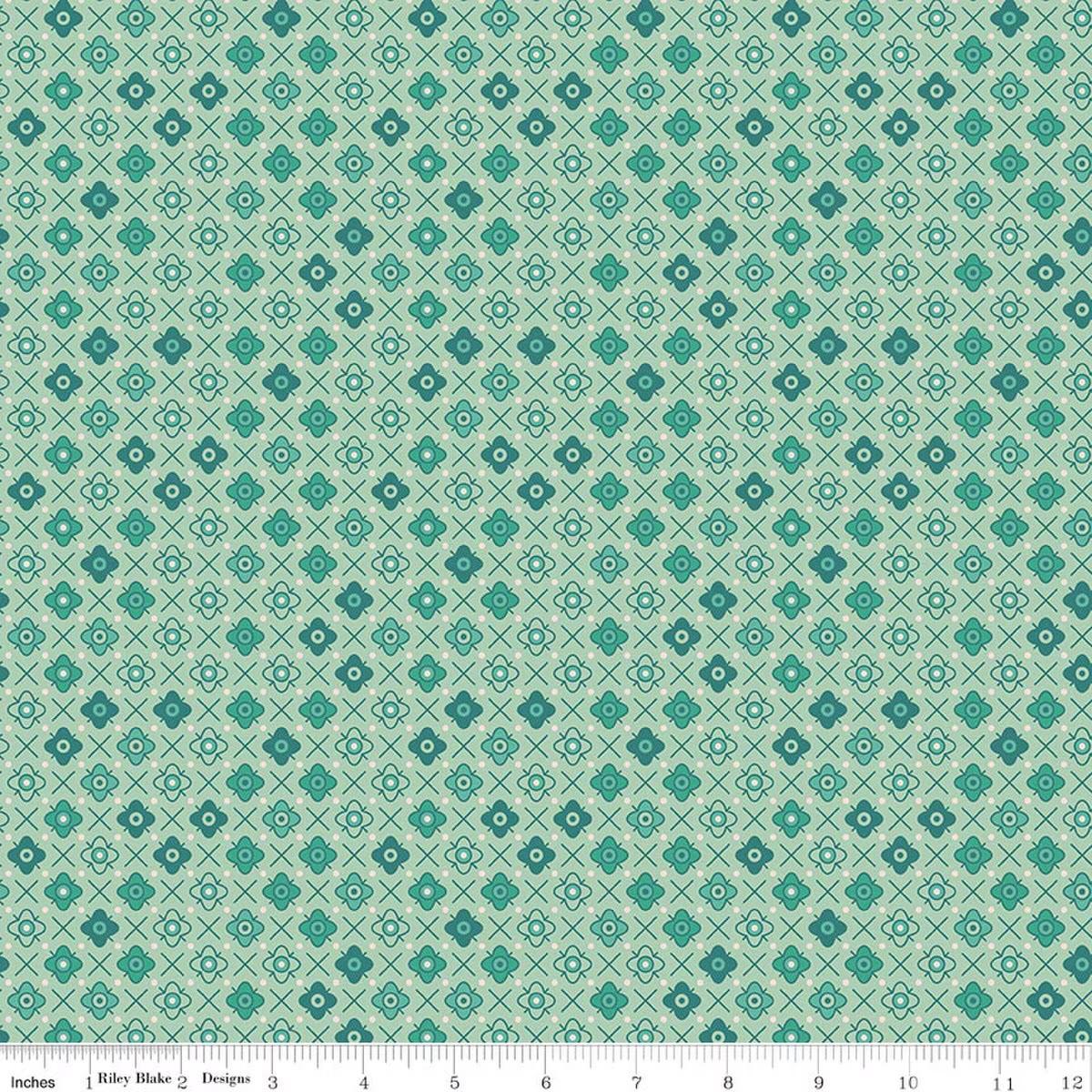 Riley Blake Designs Farmer's Daughter Flower Patch Sage C17172 ...