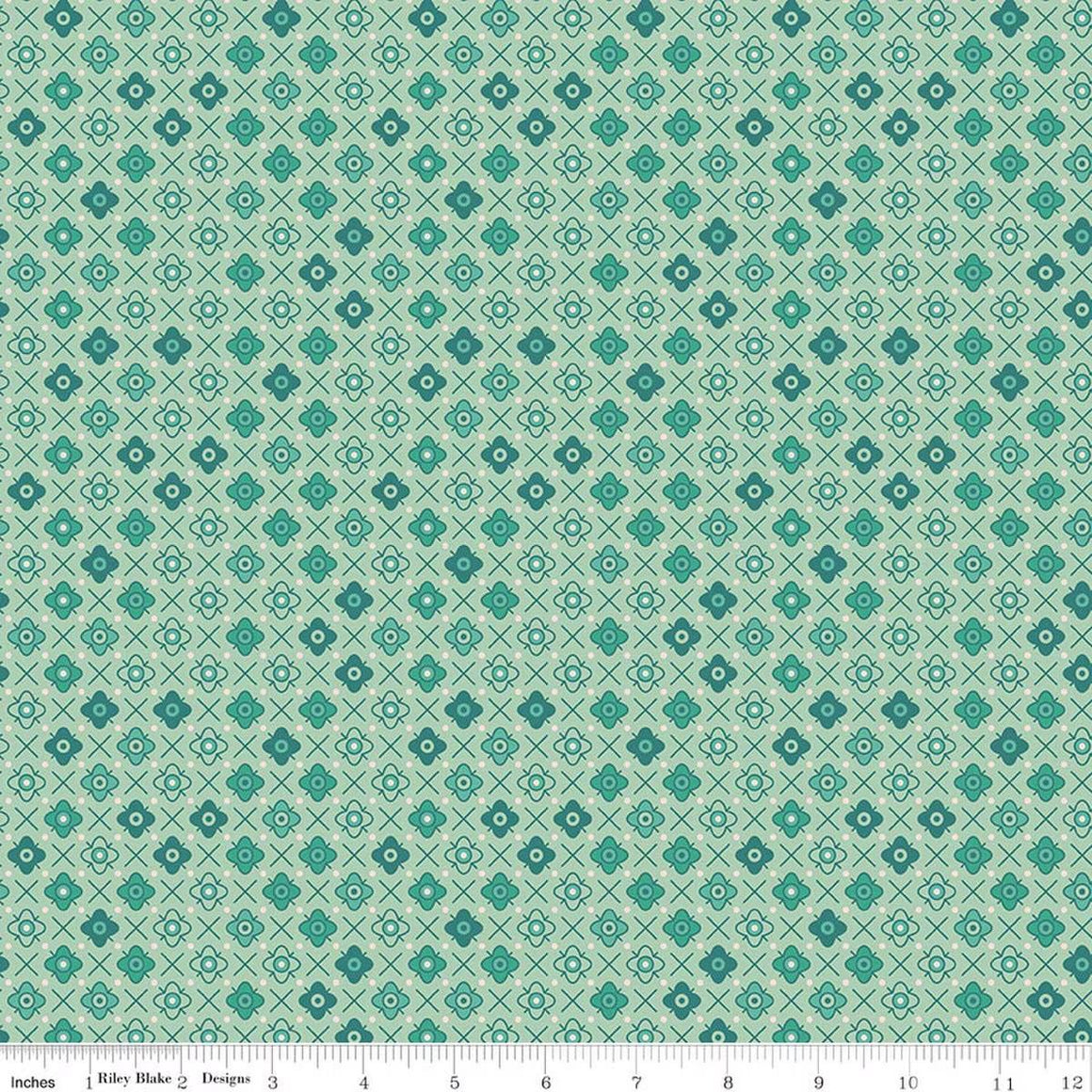 Riley Blake Designs Farmer's Daughter Flower Patch Sage C17172 ...