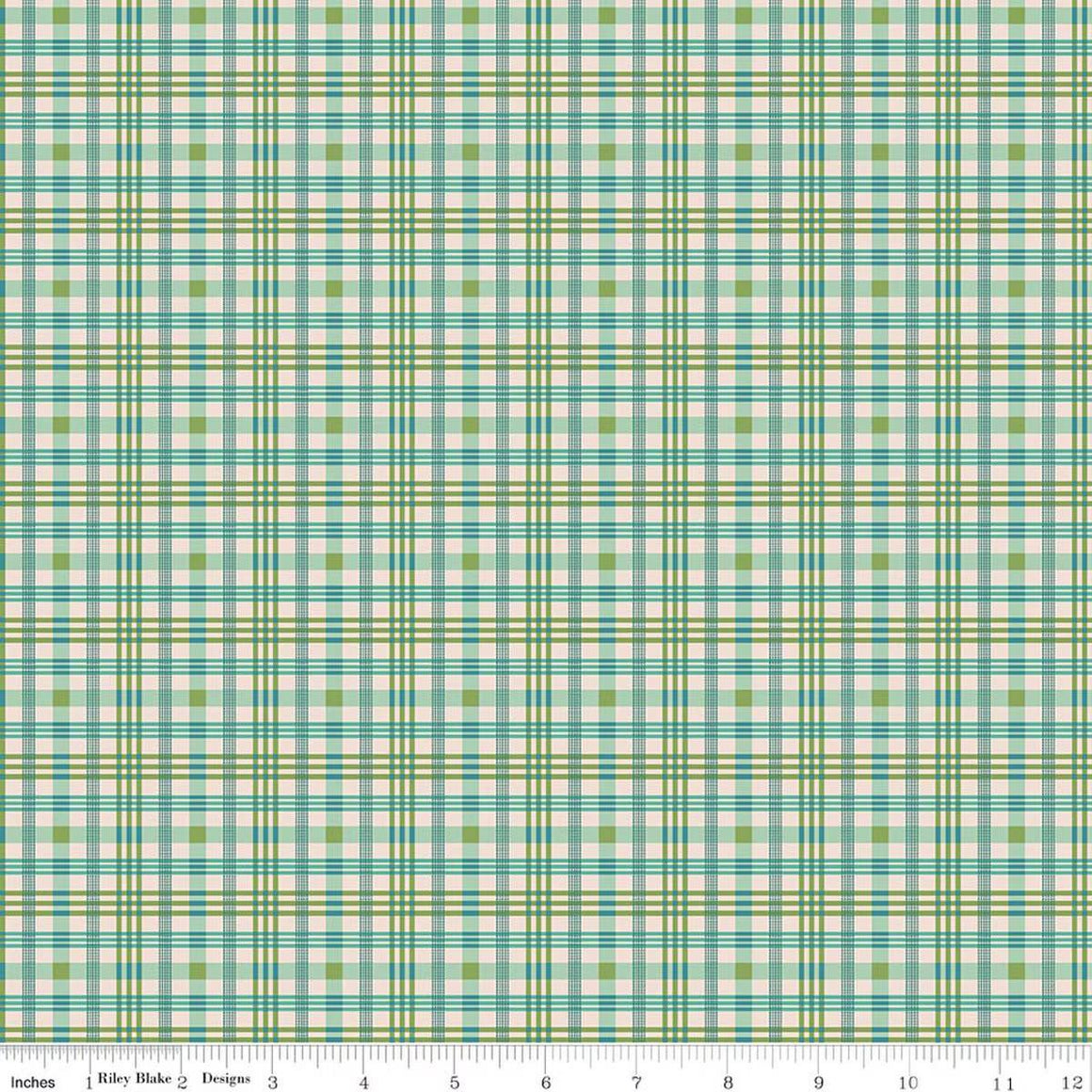 Riley Blake Designs Farmer's Daughter Plaid Sea Glass C17175 – Affinity ...