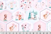 Shannon Fabrics Bunny Blossom Digital Cuddle 58/60" wide Multi DCBUNNY ...