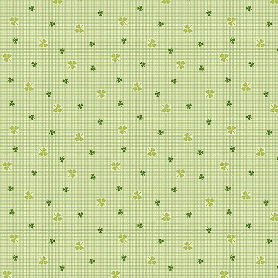 Andover Fabrics Lucky Charms Light Green Clover Shirting A-416-LG ...