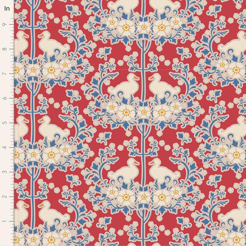 Jubilee by Tilda 100545 Duck Nest Red – Affinity For Quilts, Inc.