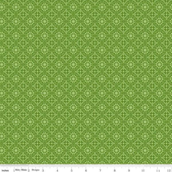 Riley Blake Designs Flour & Flower Tiles Green C14016-Green – Affinity ...