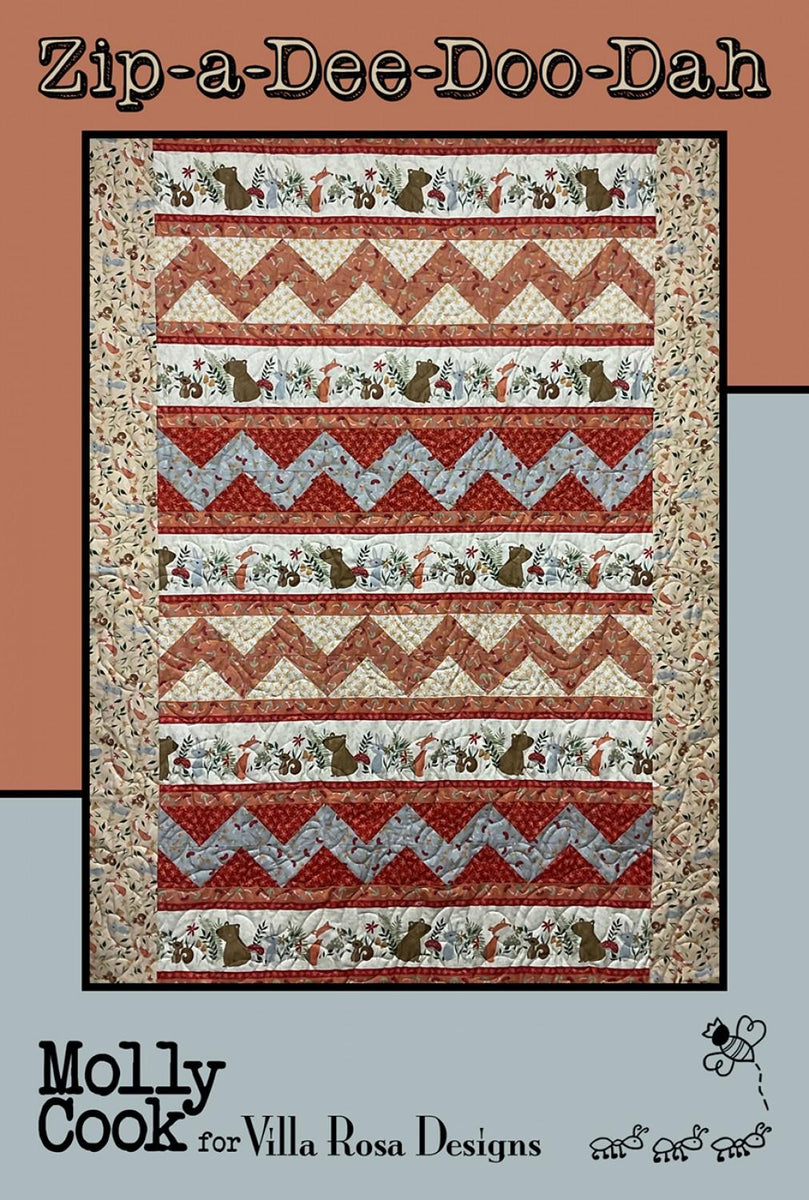 Zip-A-Dee-Doo-Dah Quilt Pattern finished size 47"x59" pattern from Vil ...